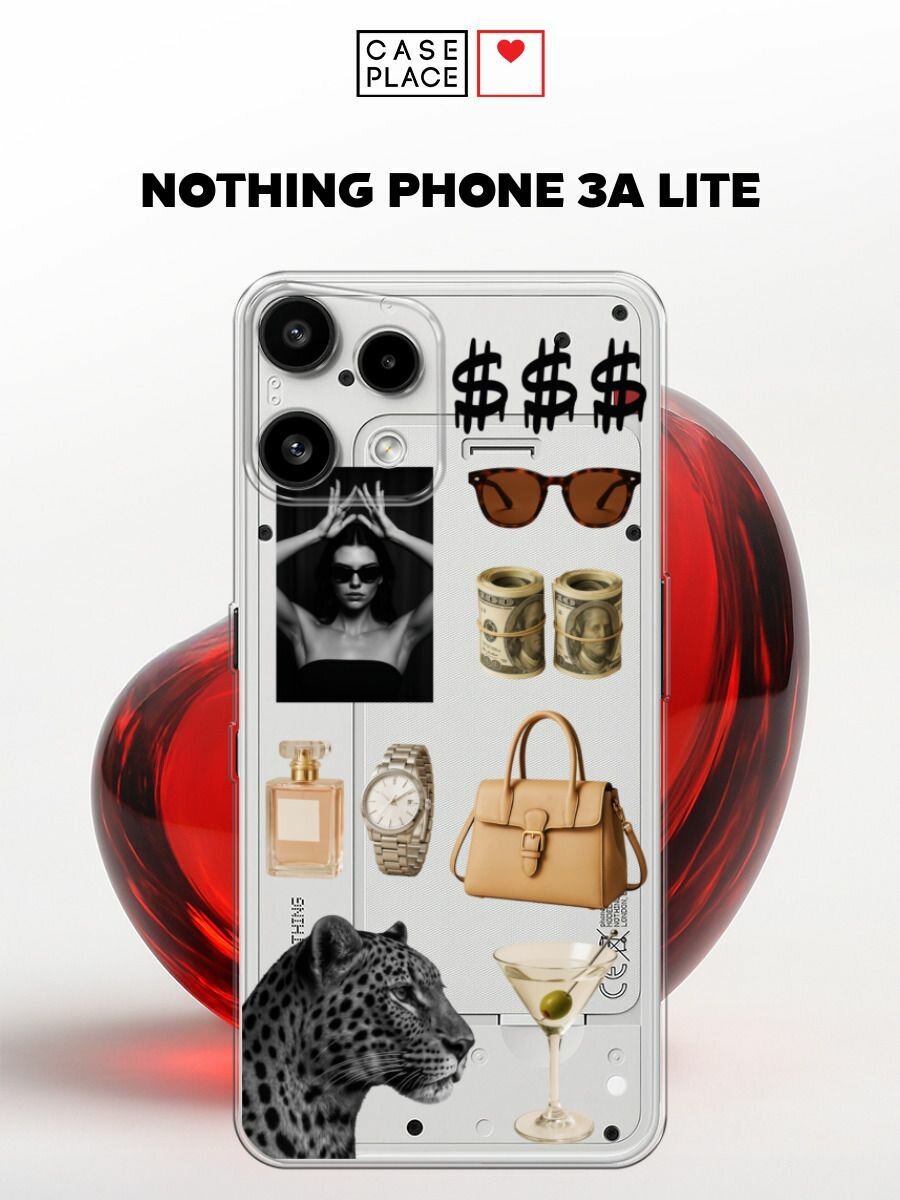 Чехол на Nothing Phone 3a Lite / Нофинг Фон 3a Лайт с принтом Женский коллаж