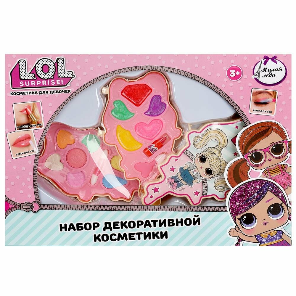 Косметика для девочек: тени для век, помады для губ Милая Леди J772-H40474-LOL-ML
