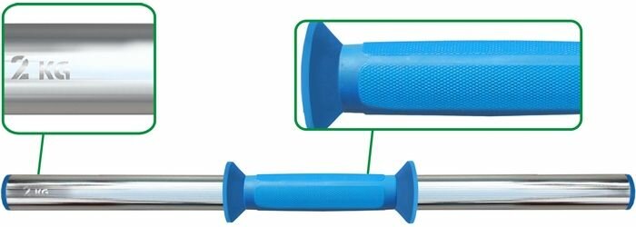 Гриф для гантели Leco-IT PRO на диам.30мм,50см 2кг /арт. т020223/