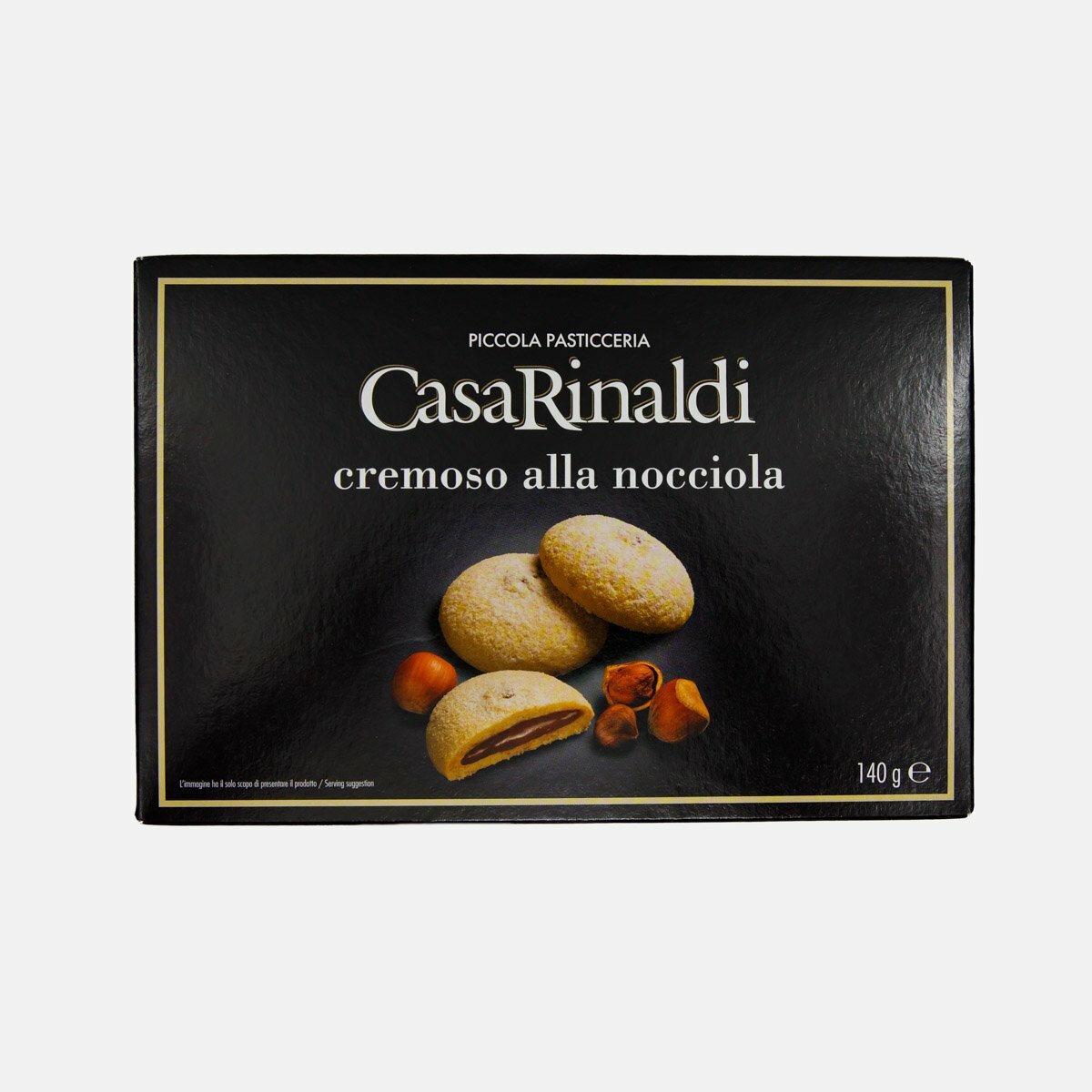 Печенье CASA RINALDI Кремозо ала Ноччиоло c кремом из лесного ореха /картон/ 140г