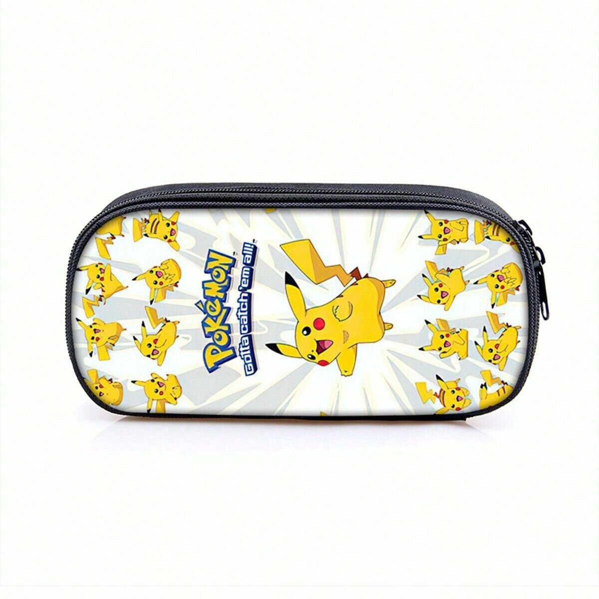Канцелярские принадлежности Pokémon, студенческий пенал, шестиугольный держатель для ручек, сумка для хранения