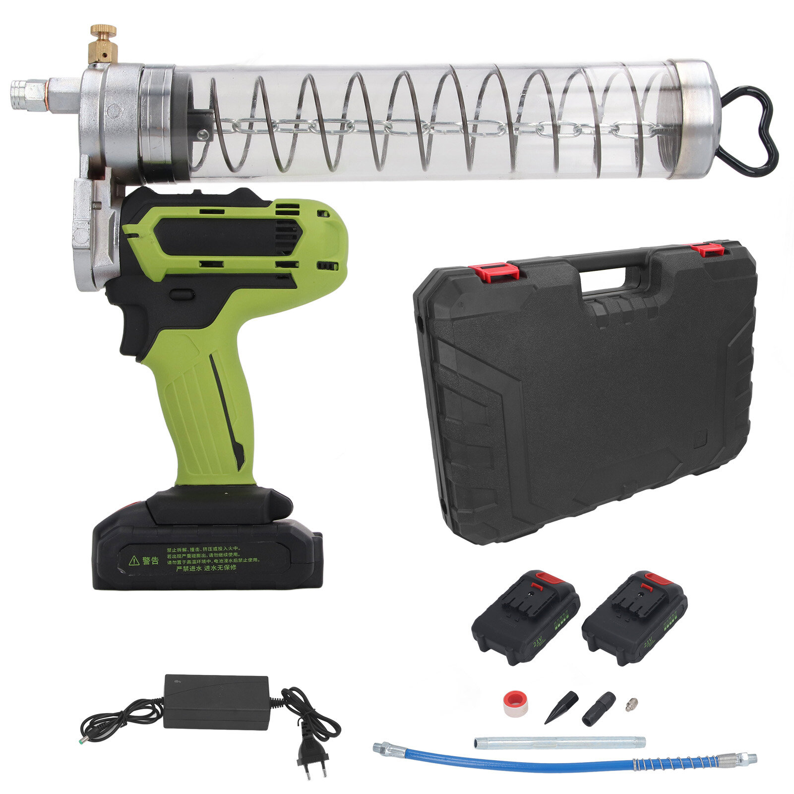 Полностью автоматический аккумуляторный шприц для смазки двойного назначения, 100240В, вилка EU