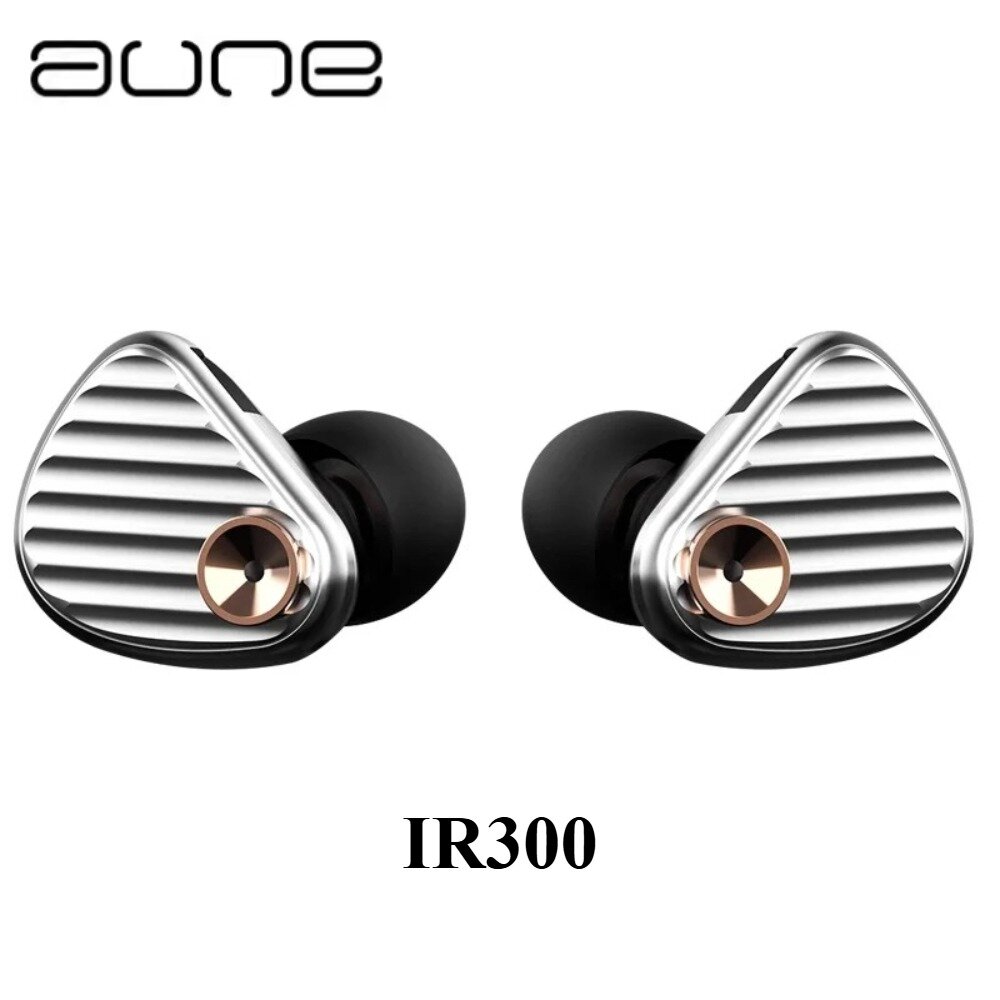 Aune IR300 Проводная гарнитура HIFI, диафрагма из расплавленного хрусталя, сменная звуковая трубка