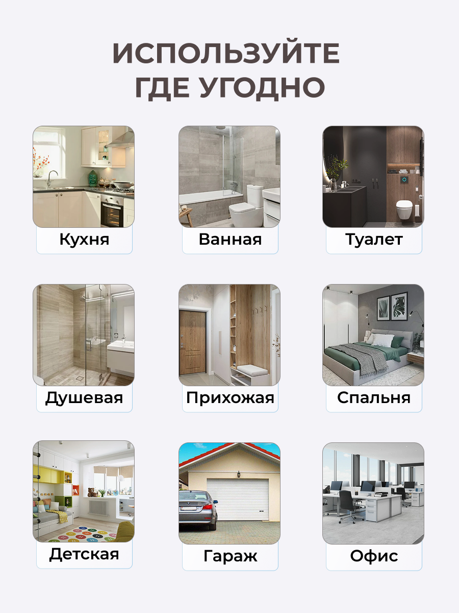 Держатель для бритвы, зубной щетки и аксессуаров, силиконовый, серый, самоклеящийся, 2 шт
