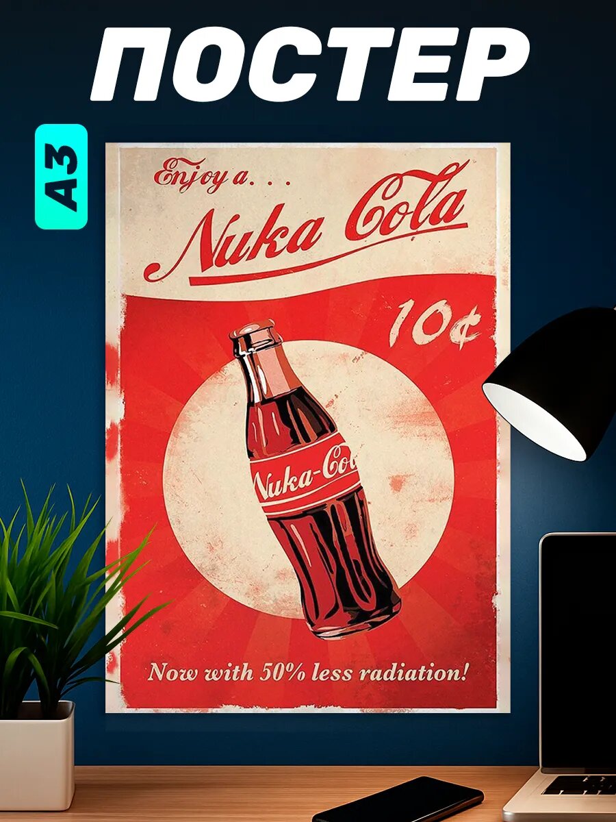 Постер на стену Fallout Nuka Cola