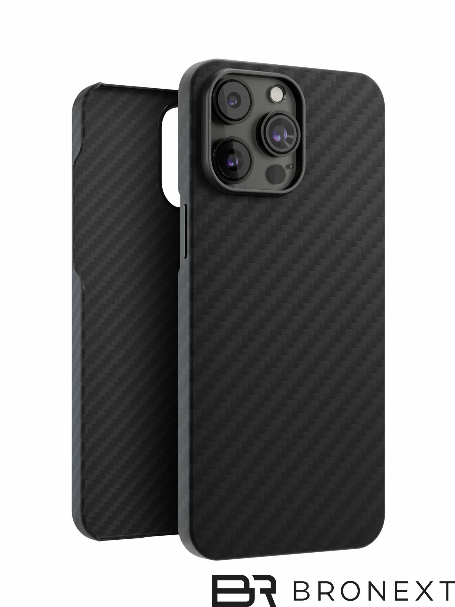 Чехол на айфон 14 Pro Max карбоновый кевларовый