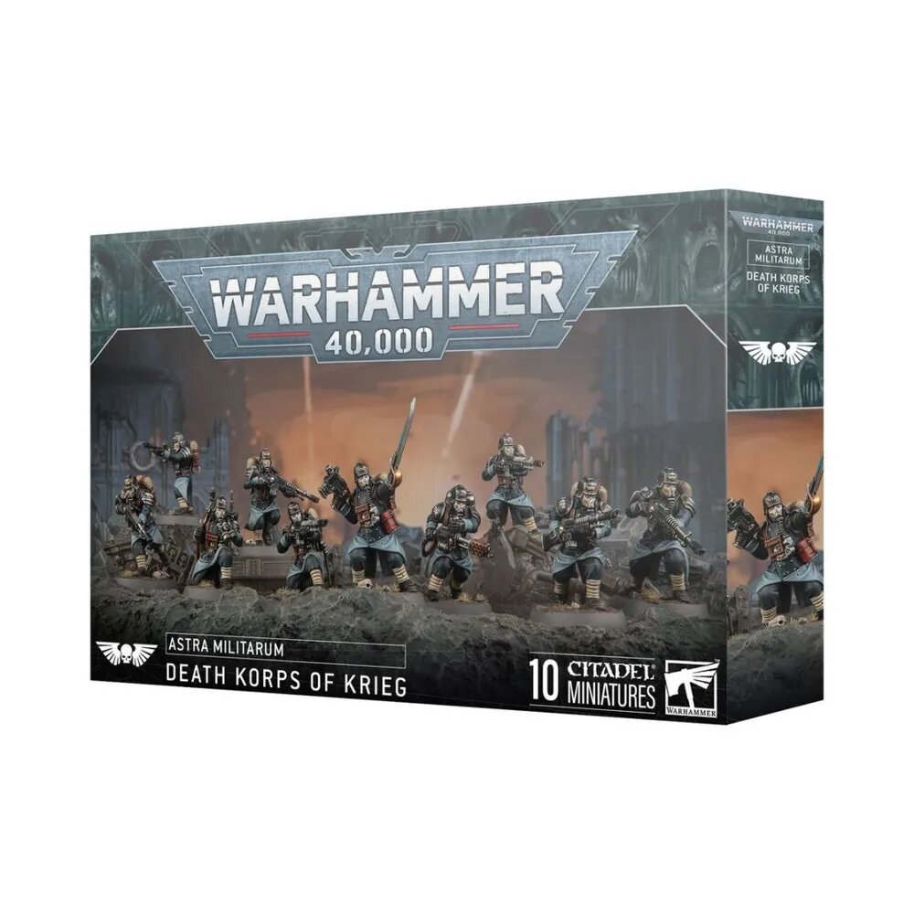 Warhammer 40,000 Astra Militarum Death Korps of Krieg - Фигурка для моделирования 10 Миниатюр