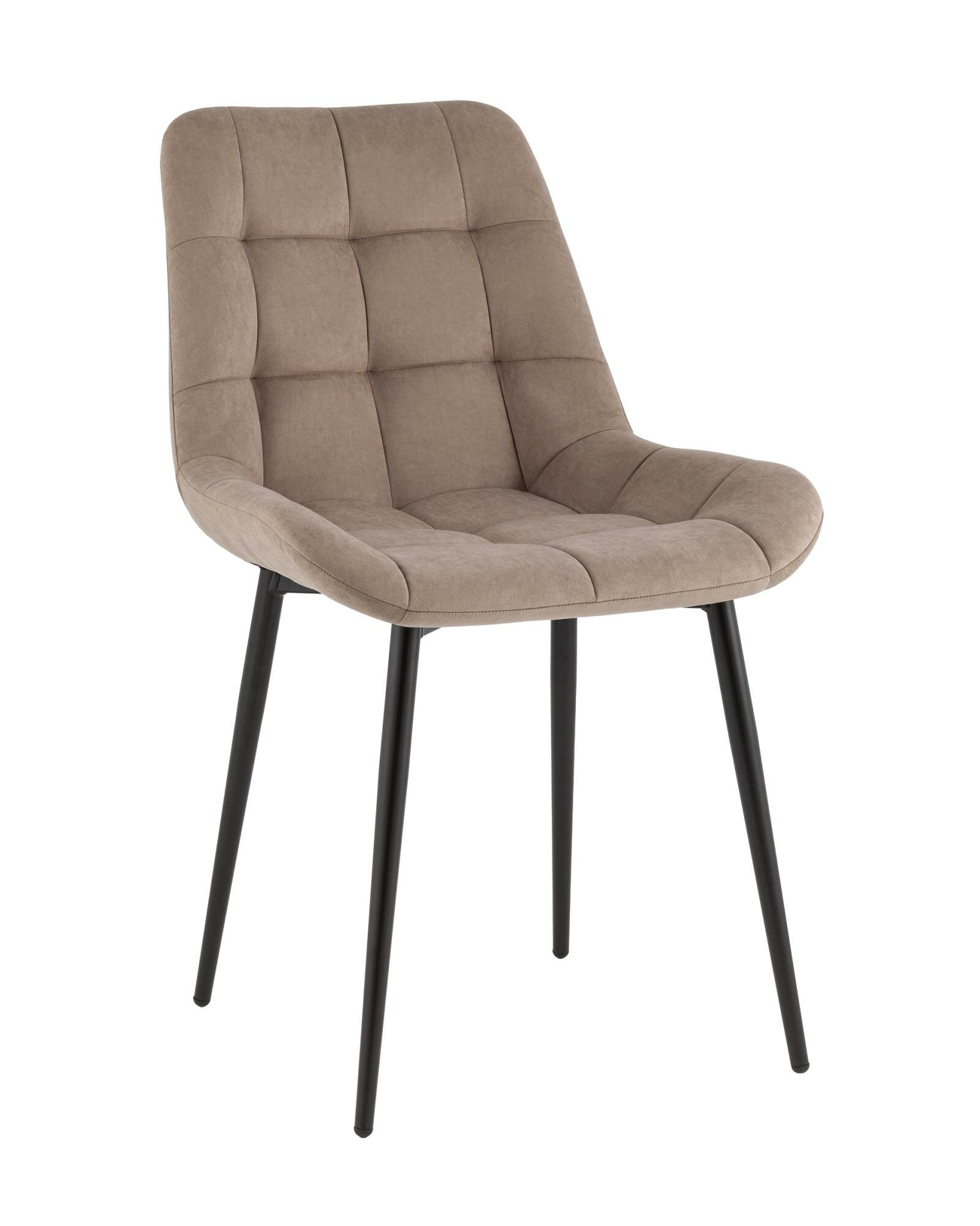 Стул Флекс Original STOOL GROUP латте, ткань и металл, мягкое сиденье, без подлокотников