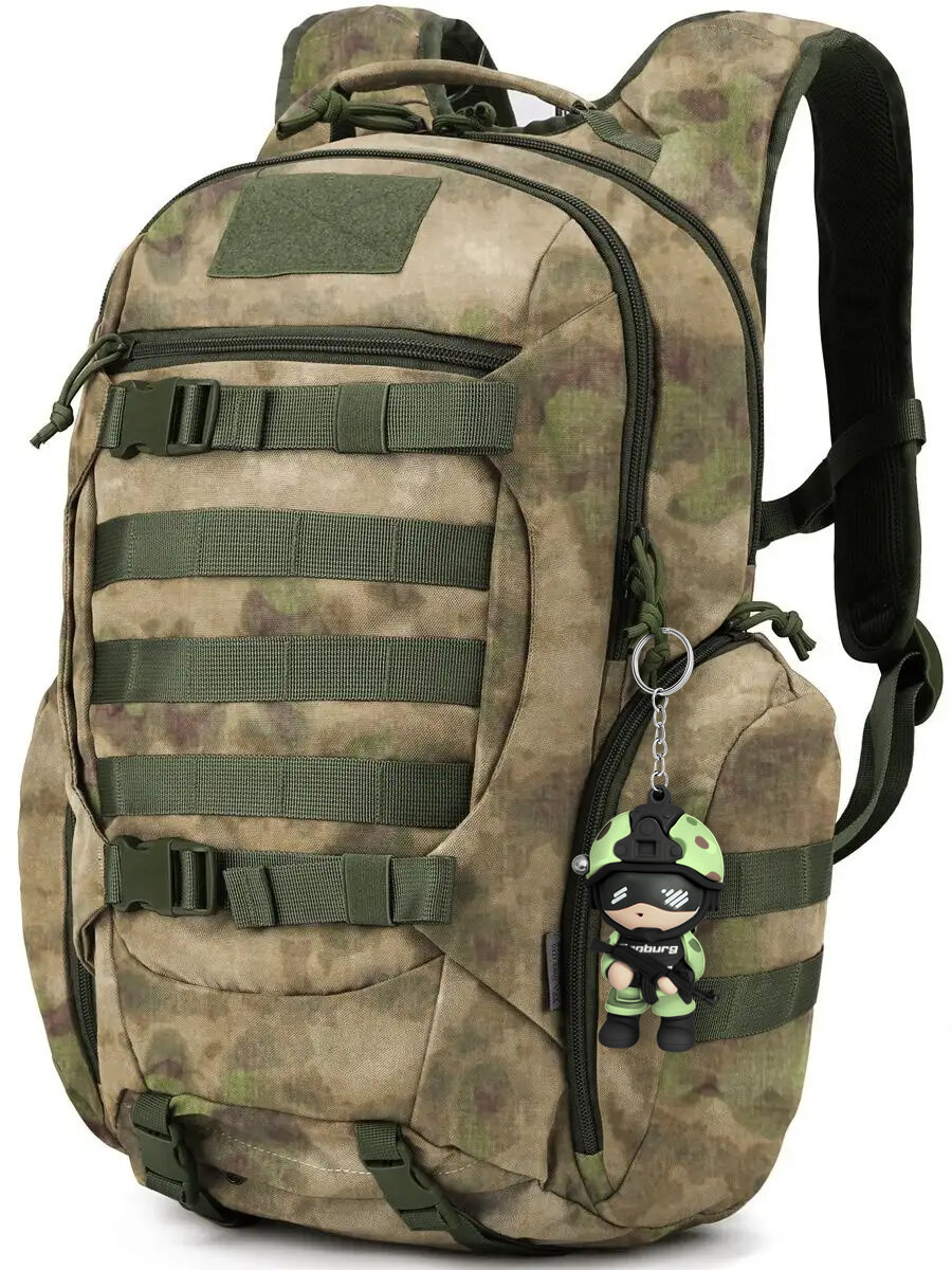 Рюкзак мужской тактический для походов 30 литров зеленый