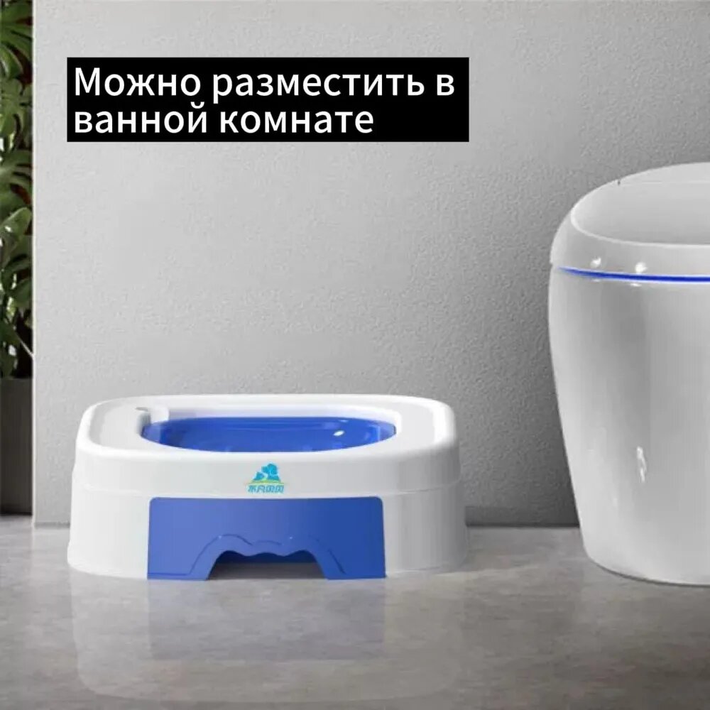 Самообучающийся кошачий туалет, лоток для кошек, можно разместить в гостиной — фото 1