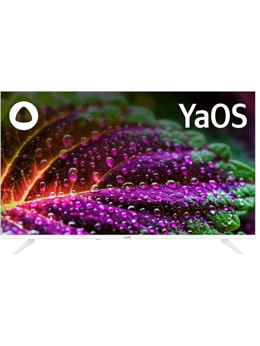 Телевизор BBK 43LEX-8241/UTS2C (W) 43" LED, 4K Ultra HD, белый, смарт ТВ, YaOS