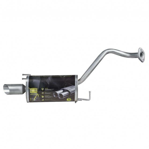 Глушитель для а/м Hyundai Santa Fe (06-) 2.2d осн. левый (алюм. сталь) (EMM 0317)