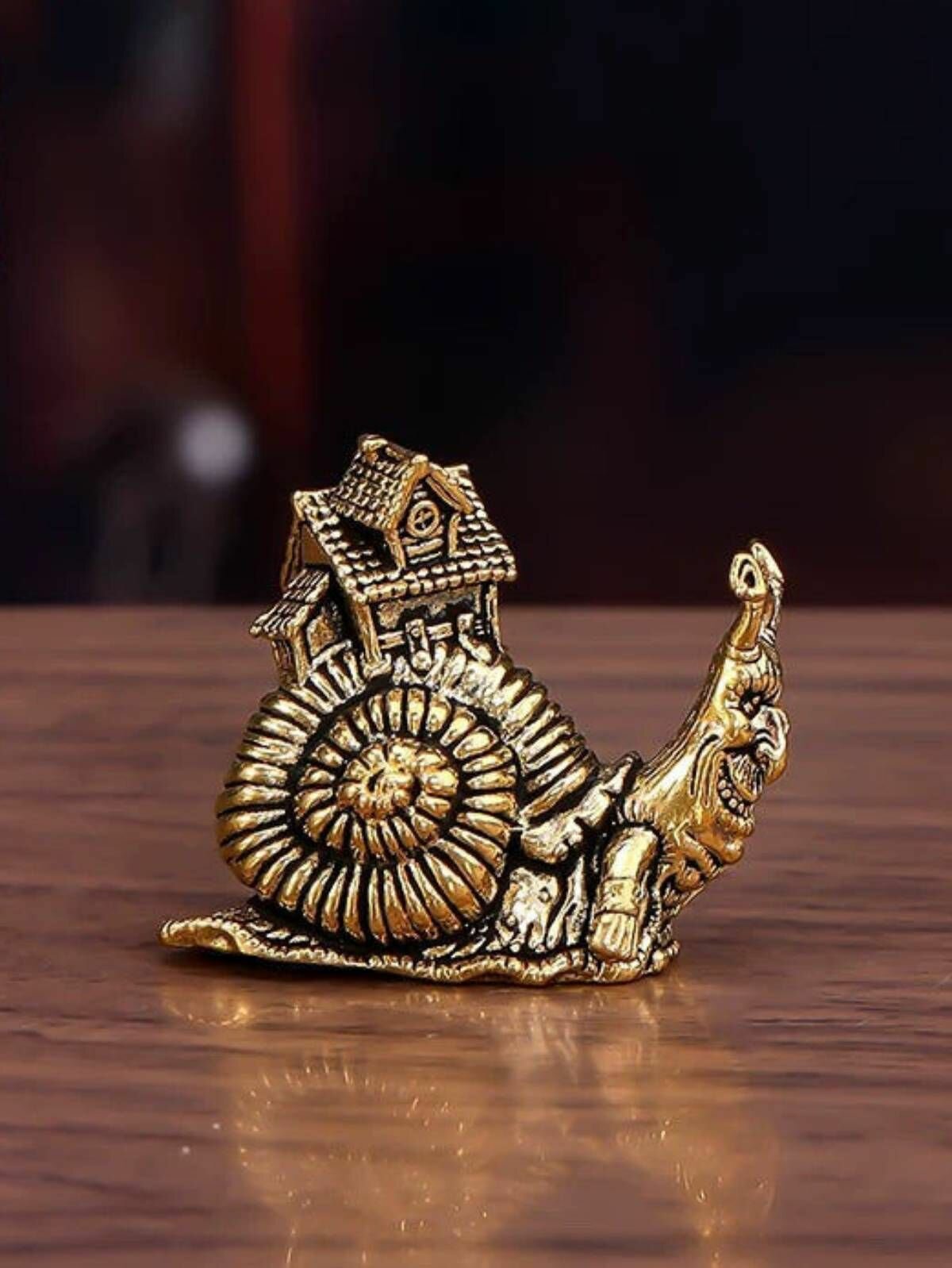 Статуэтка "Улитка с Орком" бронза (3.2*3.7 см.) — фото 1