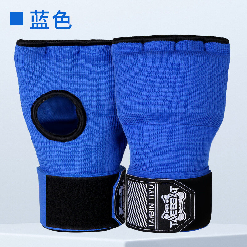 Гелевые боксерские перчатки с открытыми пальцами, перчатки для спарринга, бинты для рук, защитная ткань для рук, перчатки с открытыми пальцами в стиле бинтов.