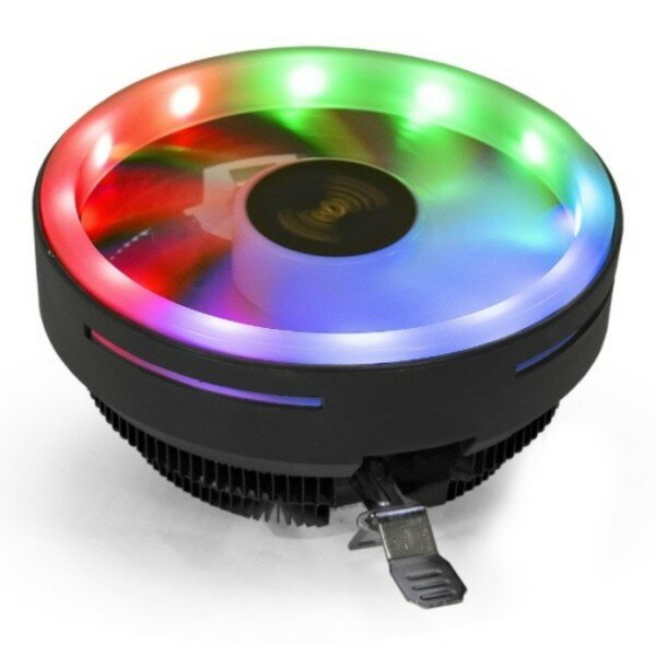 Вентилятор ExeGate Dark Magic EE126R-PWM. RGB (Al, черное покрытие, LGA775/1150/1151/1155/1156/1200/1700/1851/AM2/AM2+/AM3/AM3+/AM4/AM5/FM1/FM2/754/939