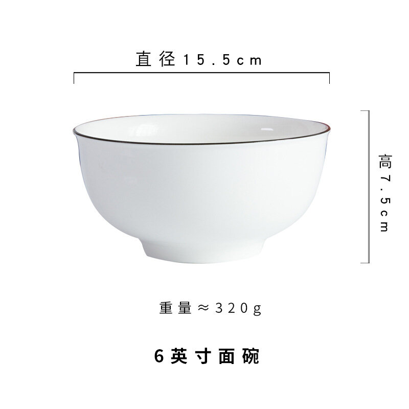 Набор керамической посуды в европейском стиле: простые миски, палочки для еды, тарелки. Набор для использования в отелях и дома. Набор посуды для самостоятельной сборки. Подарок в виде мисок и тарелок.