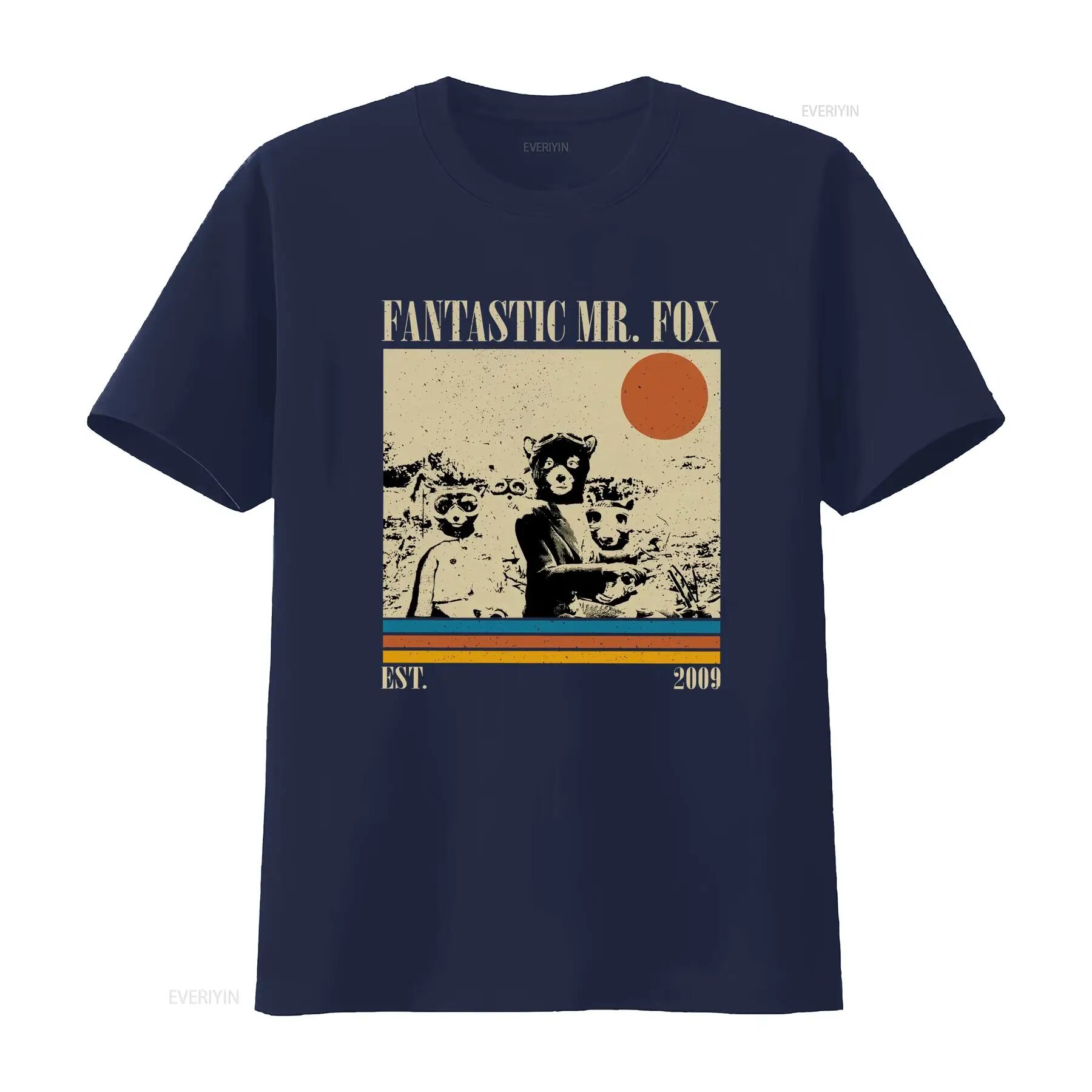 Мужская футболка Fantastic Mr. Fox, синий, XXL