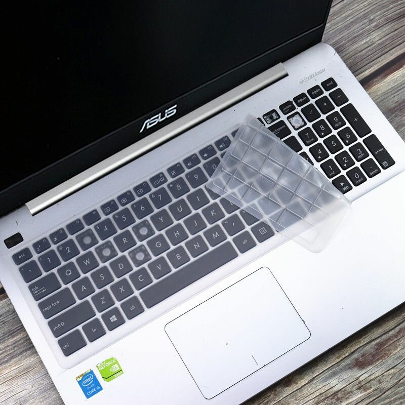Клавиатура покрывает кожу силикона ноутбука для Asus A555l A556u A580u FL5900u FL8000u FX50j W519l X550v ZX50j N50