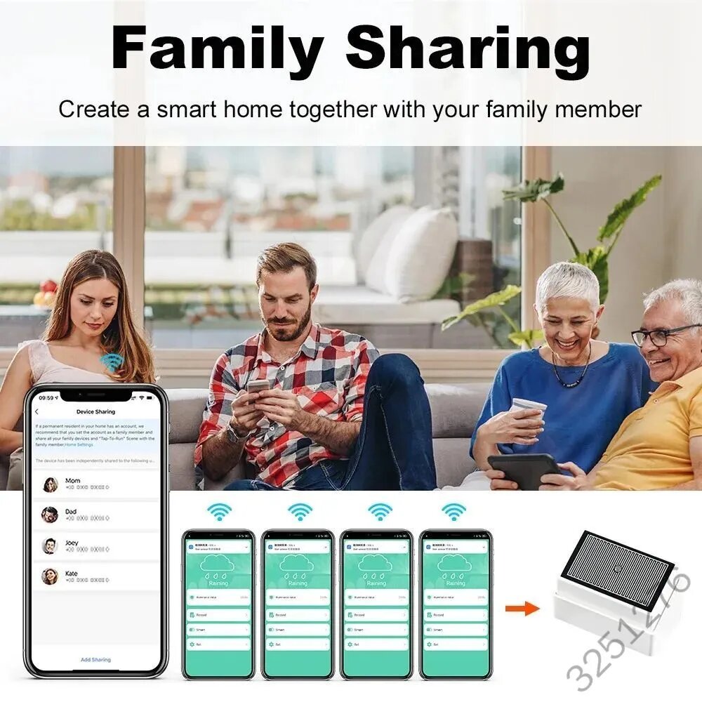 Датчик умного дома Zigbee 2 PCS Датчик освещенности Tuya Smart App Smart Life APP Home Assistant — фото 1