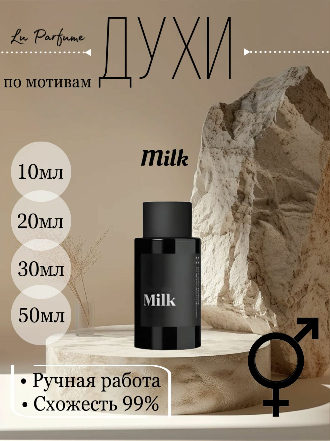 Духи ручной работы по мотивам 'Milk', для мужчин и женщин Lu Parfume