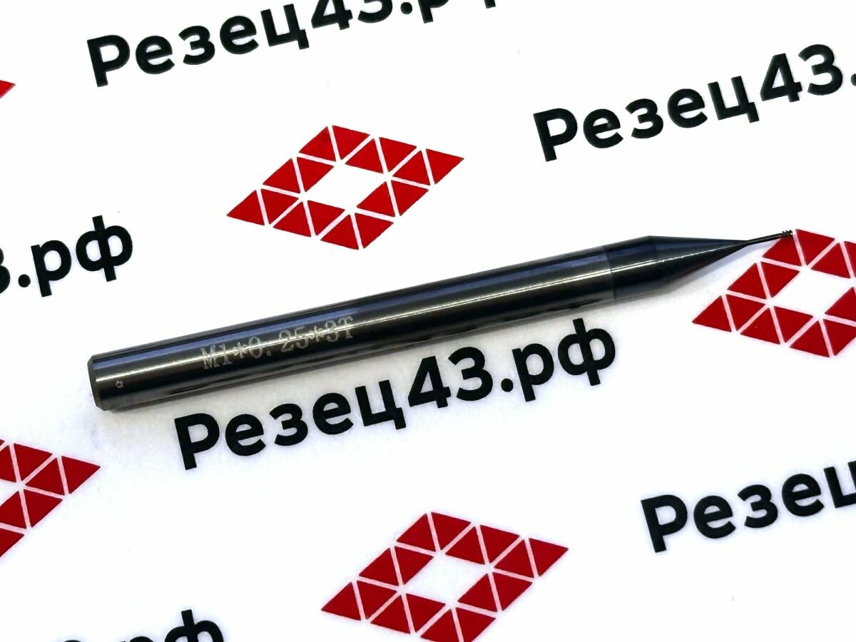 Концевая твердосплавная резьбовая фреза трехрядная М1х0,25 (P, M, K)
