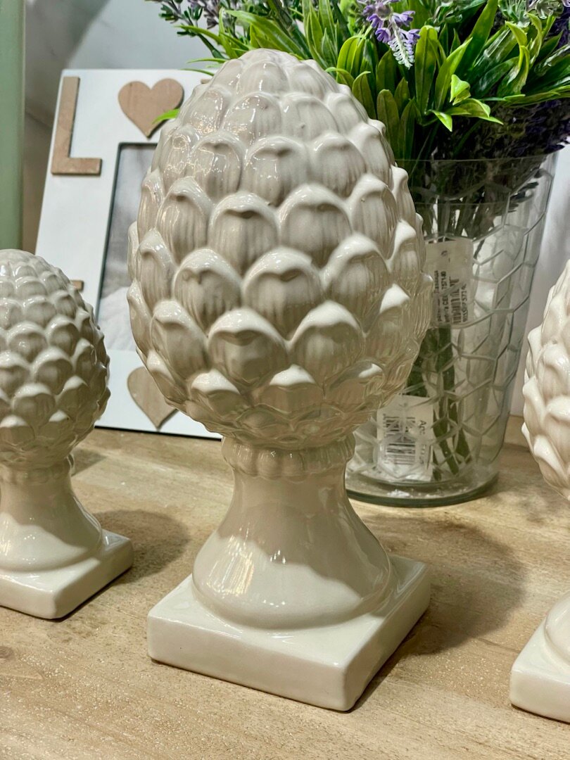 Статуэтка Артишок фарфор серый Casaentera 12х12х24,5 см CE03-59704