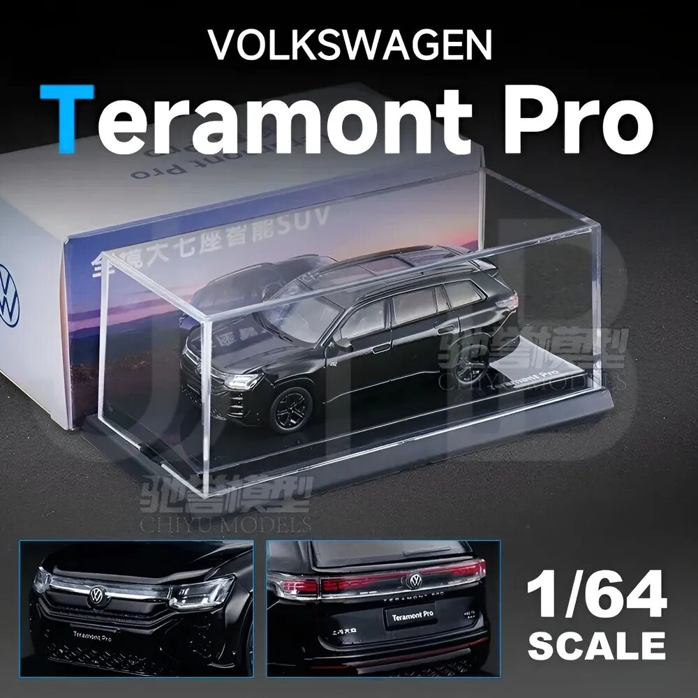 Миниатюрная модель автомобиля из литого металла Фольксваген Teramont Pro модель автомобиля Игрушки 1:64 Volkswagen Teramont Pro