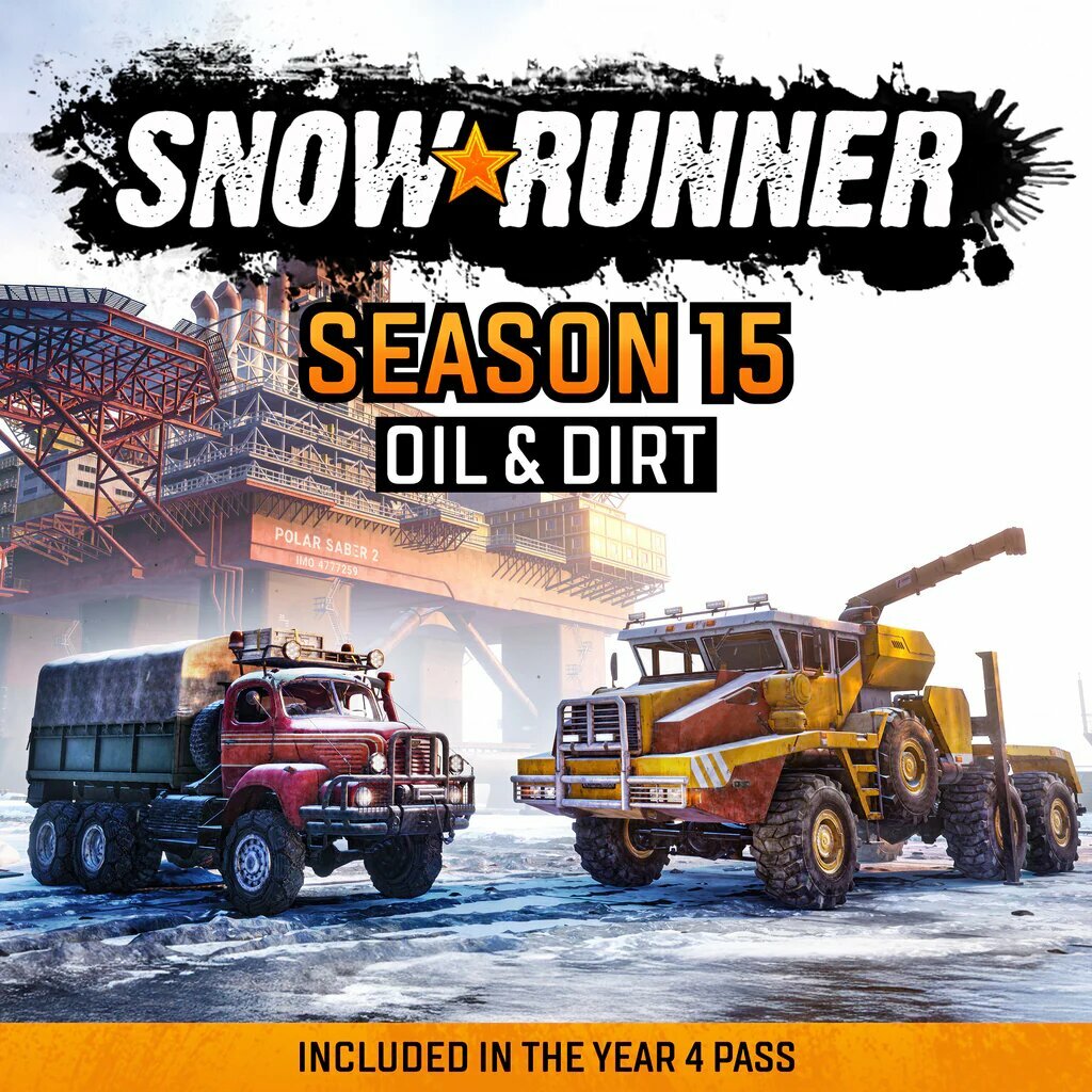 Дополнение SnowRunner - Season 15: Oil & Dirt, цифровое издание PlayStation 4 и PlayStation 5, регион Индия / код пополнения баланса