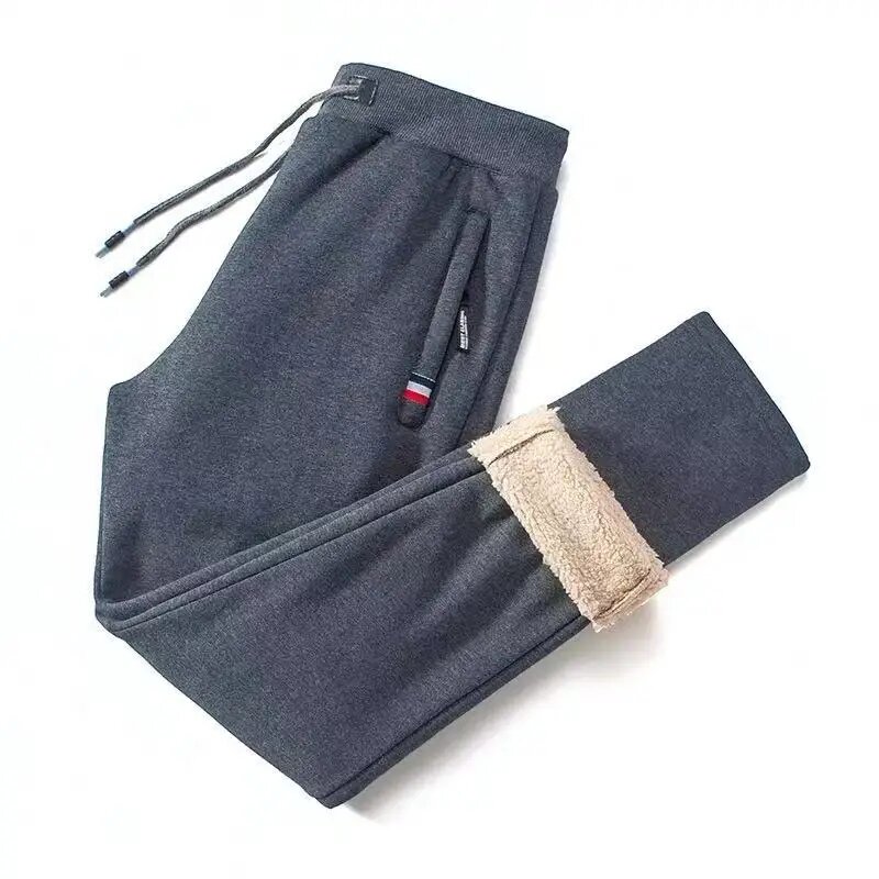 Мужские спортивные брюки с флисом, Grey1, XXXL