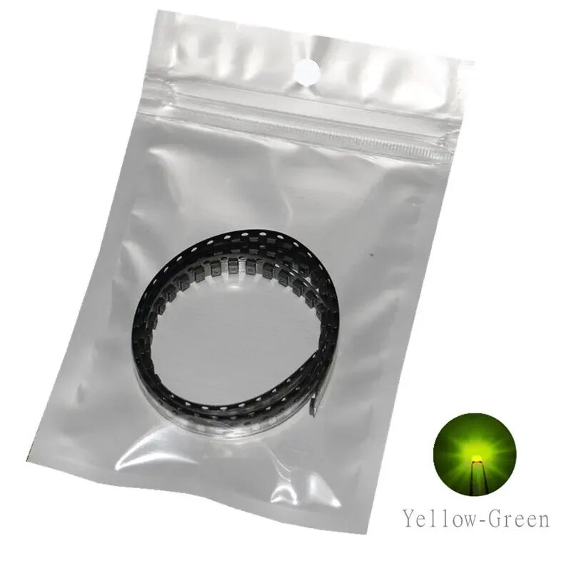 Светодиодная лента 3528 Yellow-Green, 100pcs