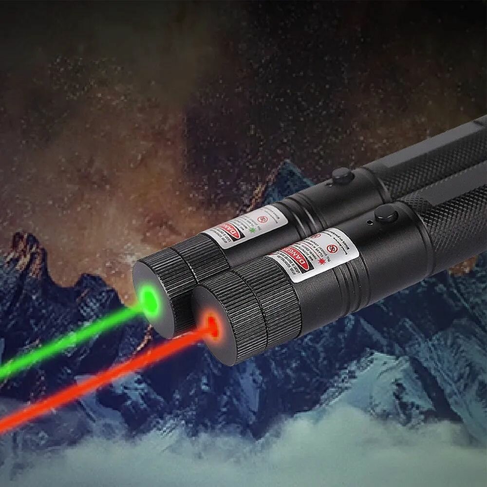 Лазерная указка USB с красным, зеленым, синим и фиолетовым лучом, дальнобойная, модель 303, с батарейками, сине-фиолетовый свет