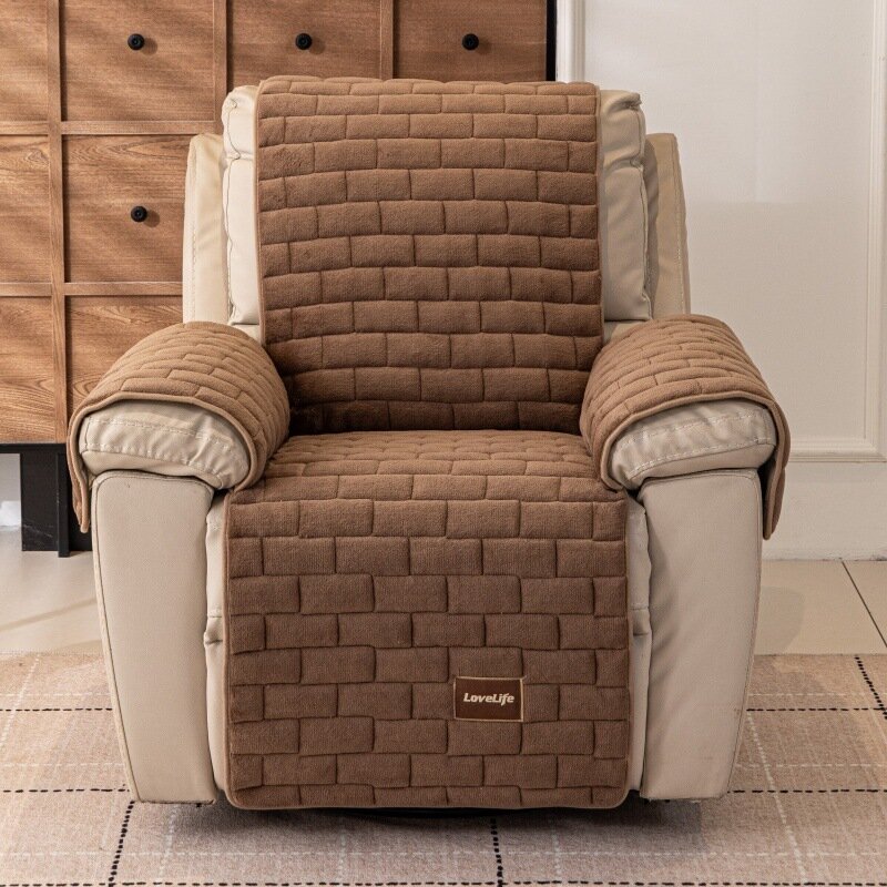 Новая трансграничная бархатная накидка на одноместный диван Chivas, современный нескользящий чехол для сиденья, чехол для дивана из тканевой кожи.