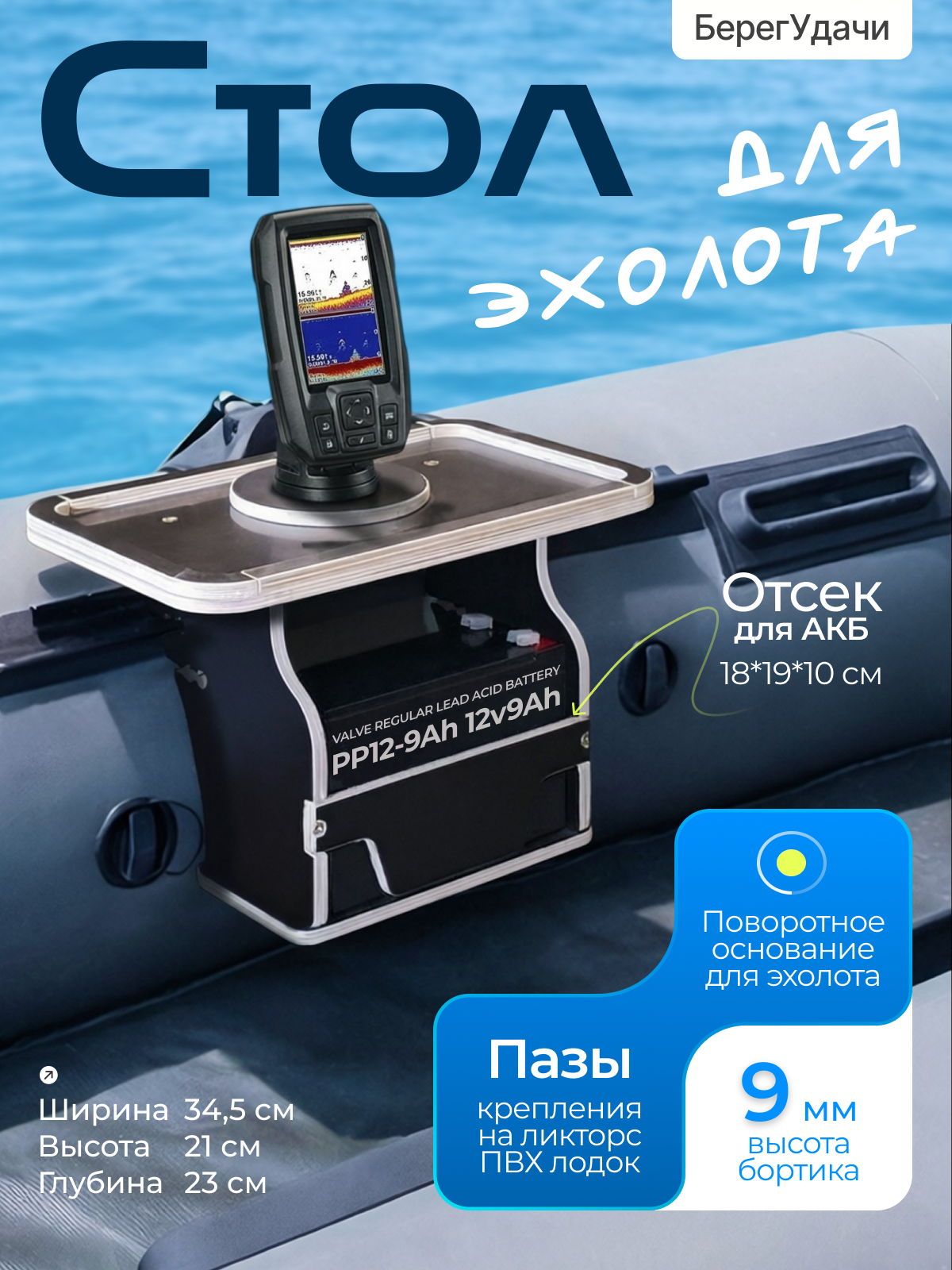 Столик в лодку Мини