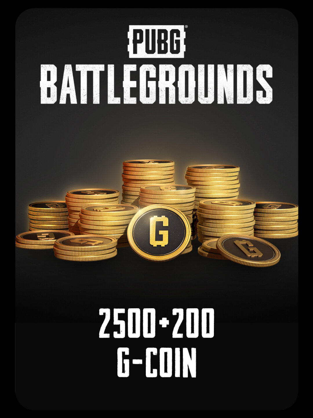 Игровая валюта PUBG: Battlegrounds - 2500 + 200 G-Coin [Цифровая версия]