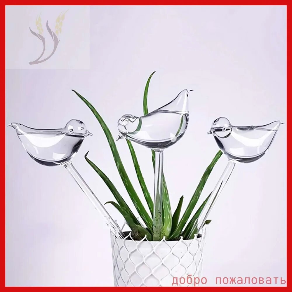 Автополив 26 см, 3 шт, цвет прозрачный