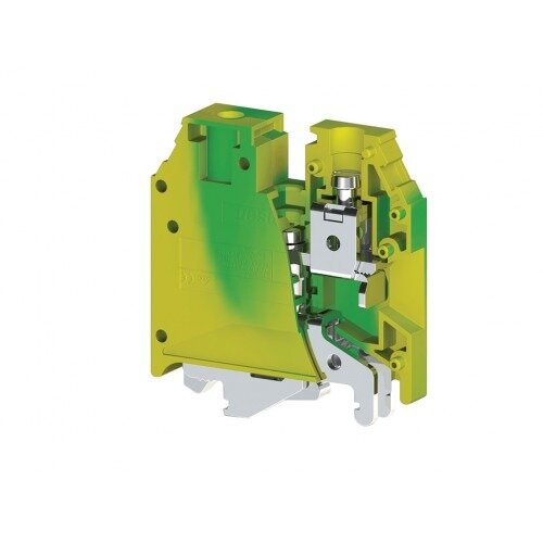 Клемма проходная 16мм. кв. AVK 16T RD, земля