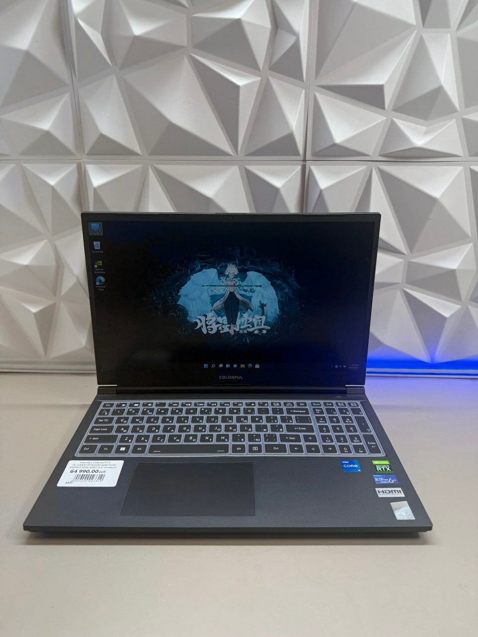 Ноутбук Colorful X15 i5-12450H/RTX3050 6Gb/16Gb DDR5/512Gb SSD/15.6" (Новый)