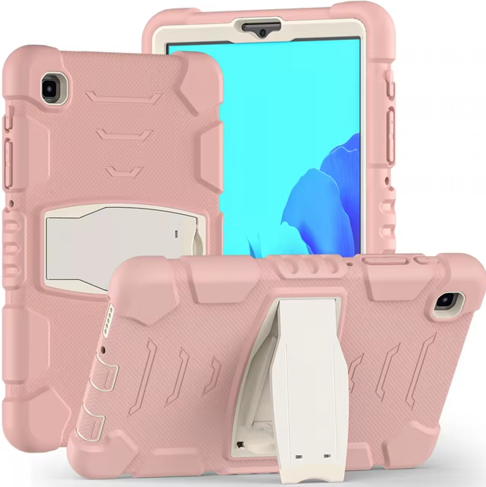 Противоударный чехол-бампер-пенал MyPads Heavy для Samsung Galaxy Tab A7 10.4 SM-T500 розовый