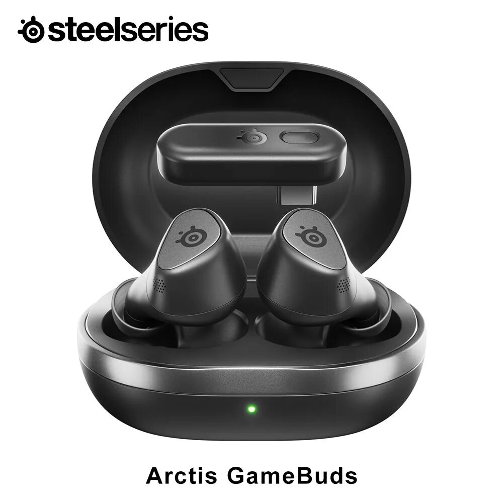 Наушники SteelSeries Gamebuds Black, беспроводные, система ANC, до 40 часов работы