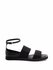 Босоножки Max Mara Leather flat sandals, размер 40, черный