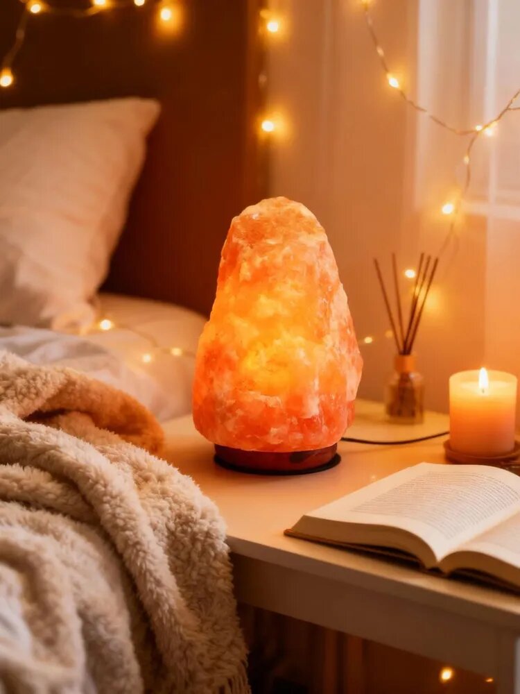 ZONE Солевая/ Солевая Лампа Wonder Life Скала 1-2 Кг. Ночник