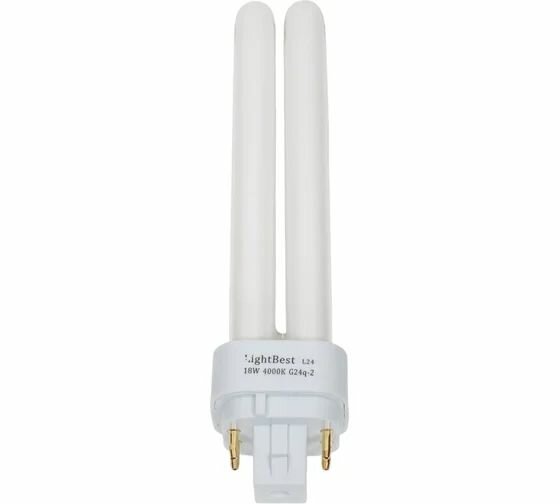 Лампа люминесцентная LightBest lbl d/e 71002 18w 4000k g24q-2