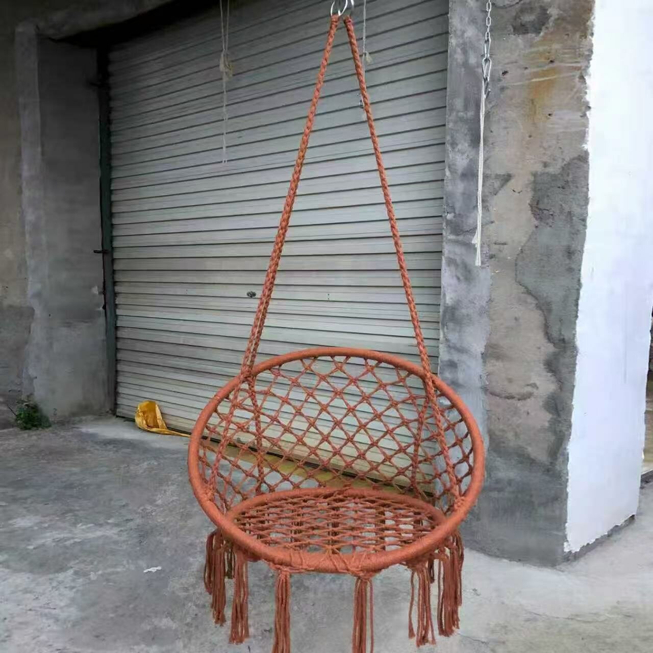 Качели садовые 120 см х 80 см, кресло гамак подвесное, кресло-качели, плетенные качели-гнездо