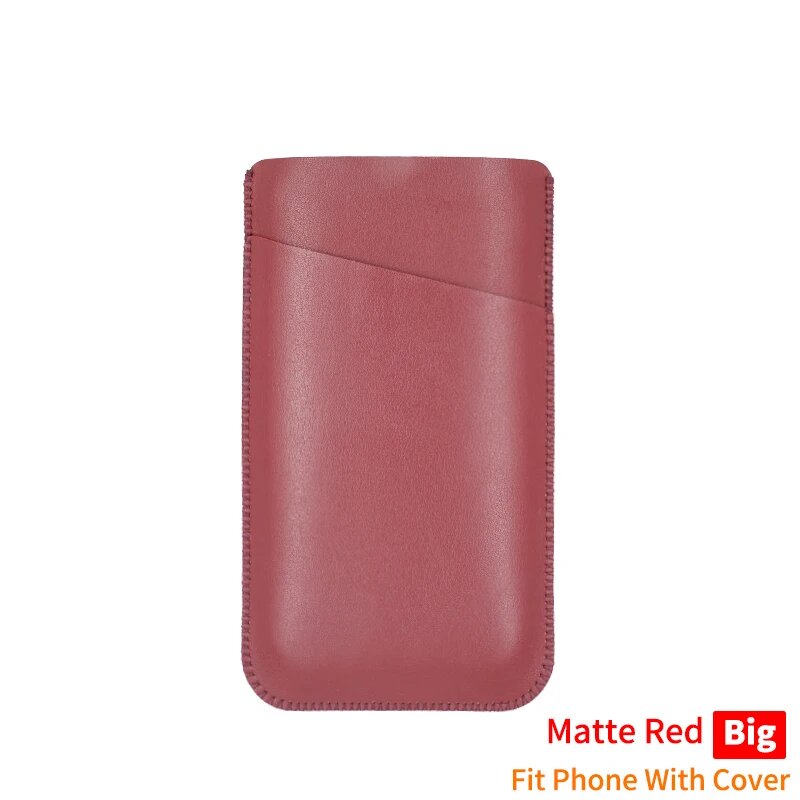 Универсальная Сумка-кошелек Из Искусственной Кожи С iPhone17 Pro Max, Красный, Matte Red Big