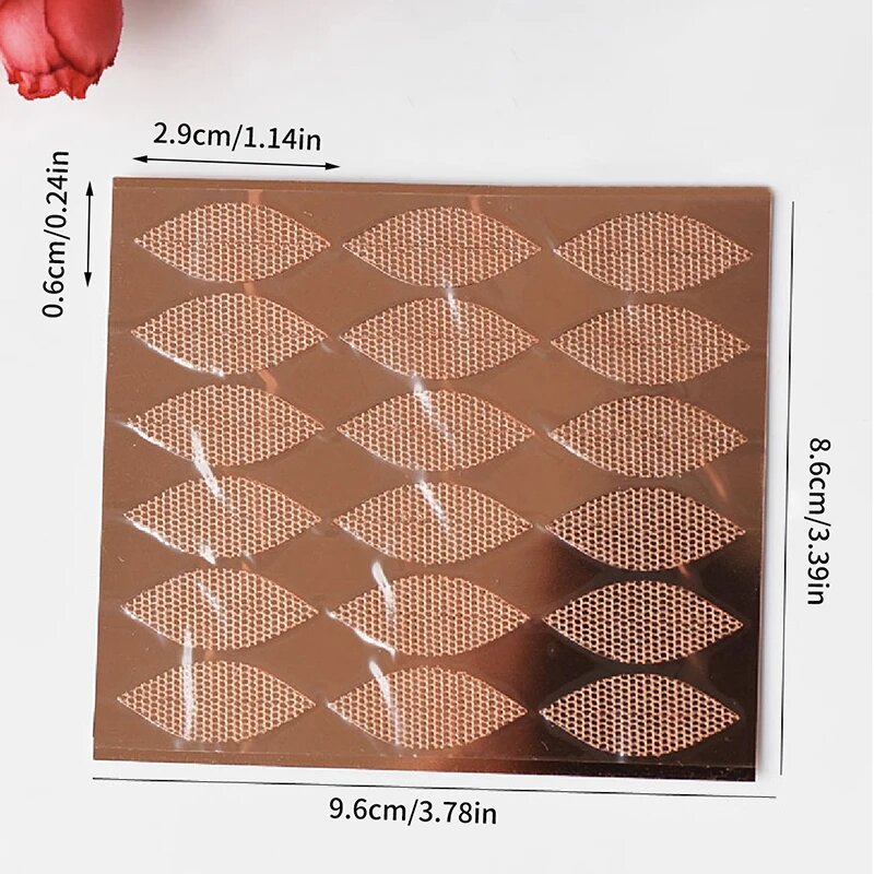 Набор невидимых наклеек для век (18/24 шт.): кружевные полоски для подтяжки век, клейкие ленты XL