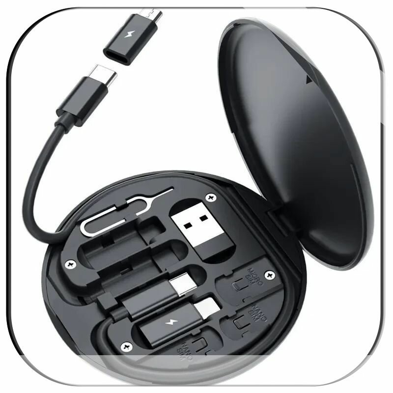 Комплект Кабель USB Type C 60 Вт / провод быстрая зарядка тайп си для телефона 0.15 метра / тайпси шнур для зарядки Samsung, Xiaomi , Cамсунг Honor, Huawei