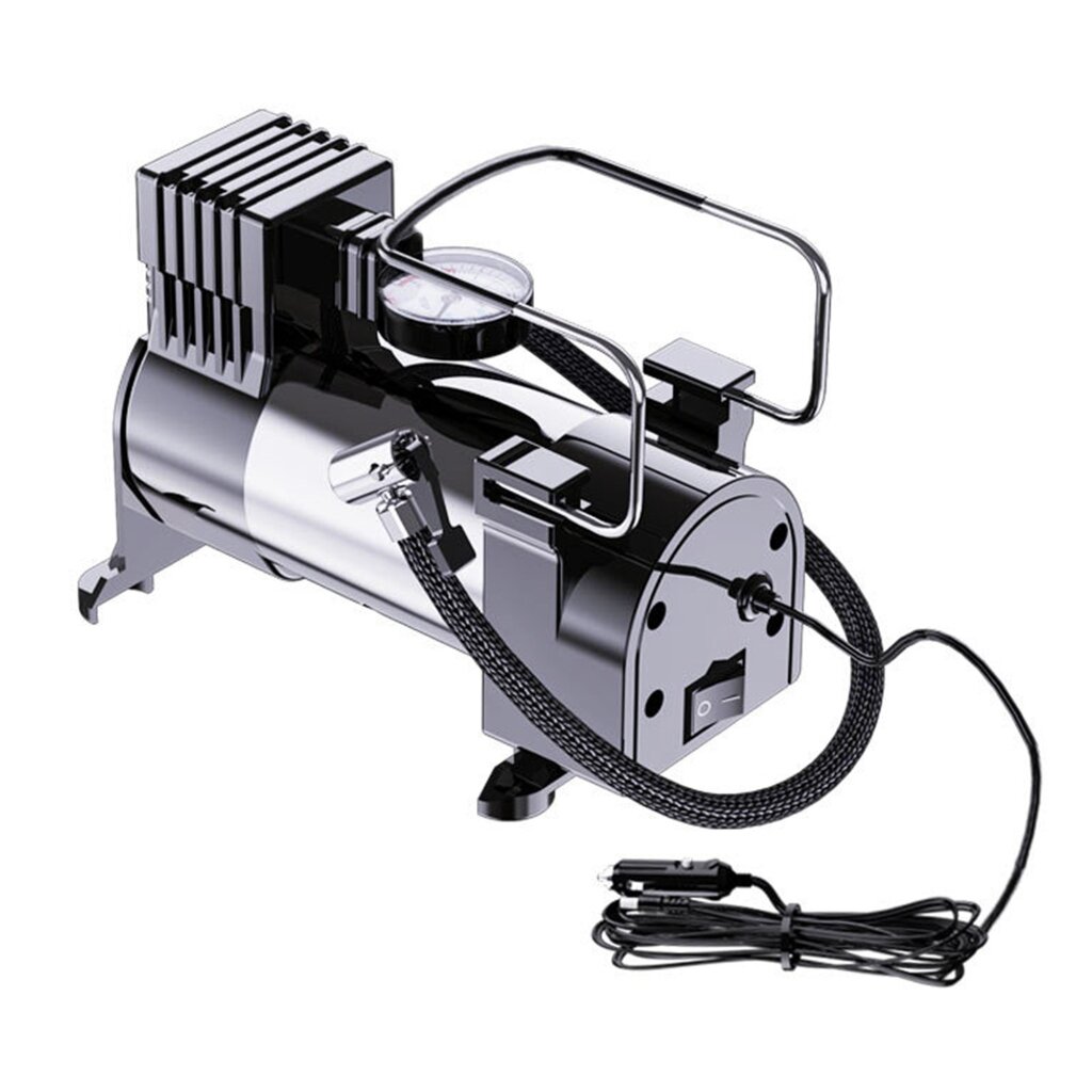 Электрический насос для подкачки шин, гибкий датчик давления воздуха в шинах, Металлический воздушный компрессор, Наполнитель для шин со шлангом