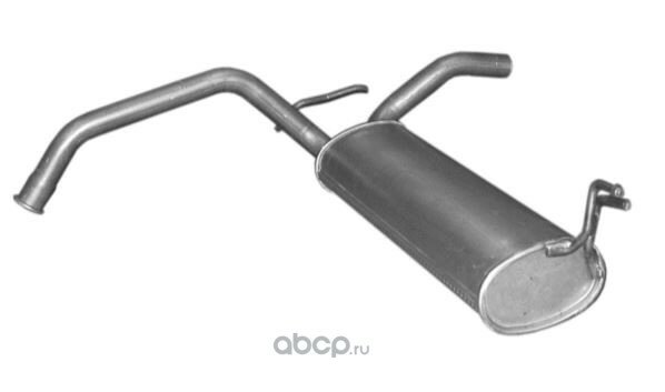POLMOSTROW 04.233 Глушитель задн часть CITROEN: C1 \ PEUGEOT: 107 \ TOYOTA: AYGO 1.0 12V 05-09