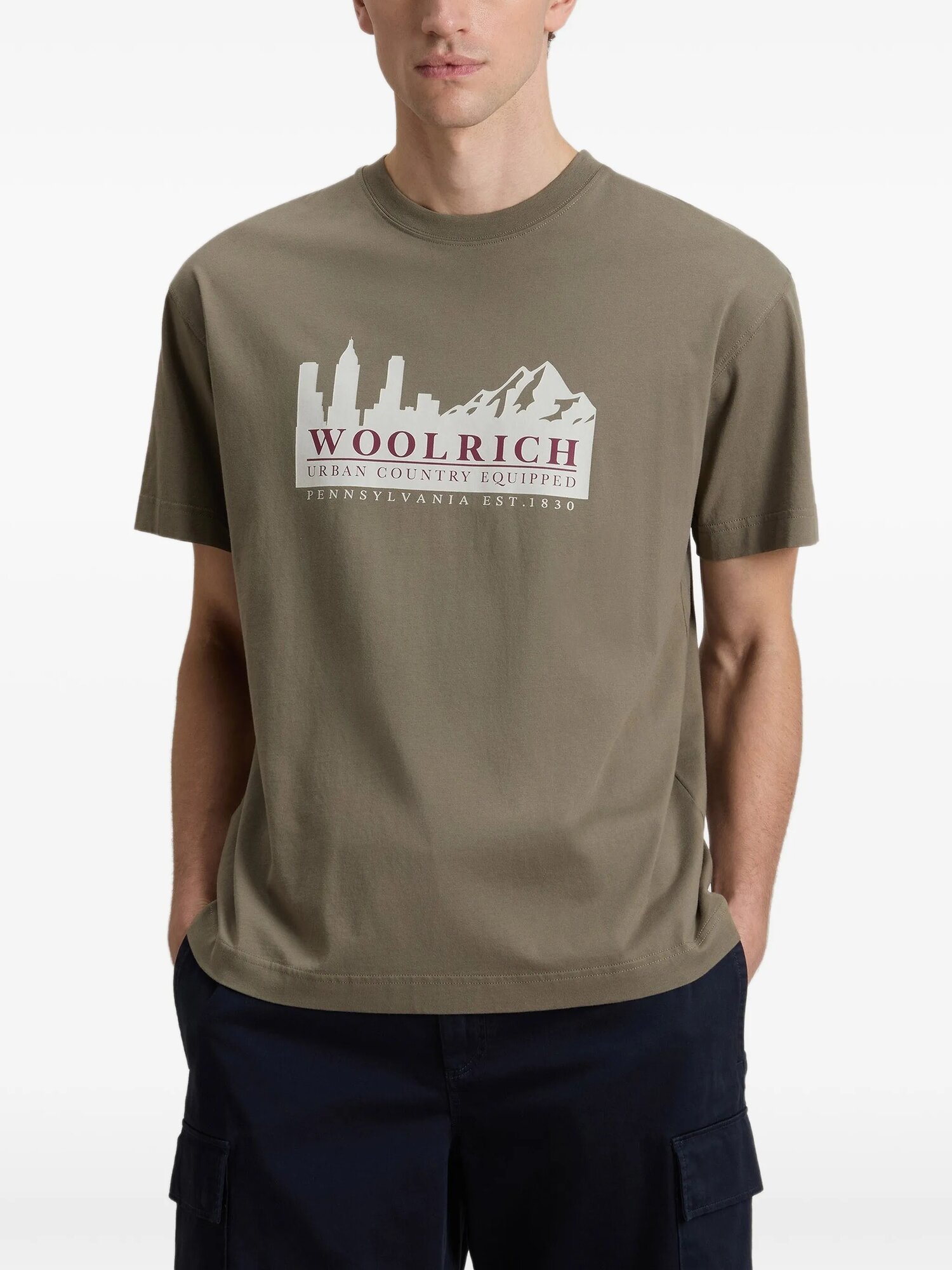 Футболка Woolrich, размер 3XL, green — фото 1