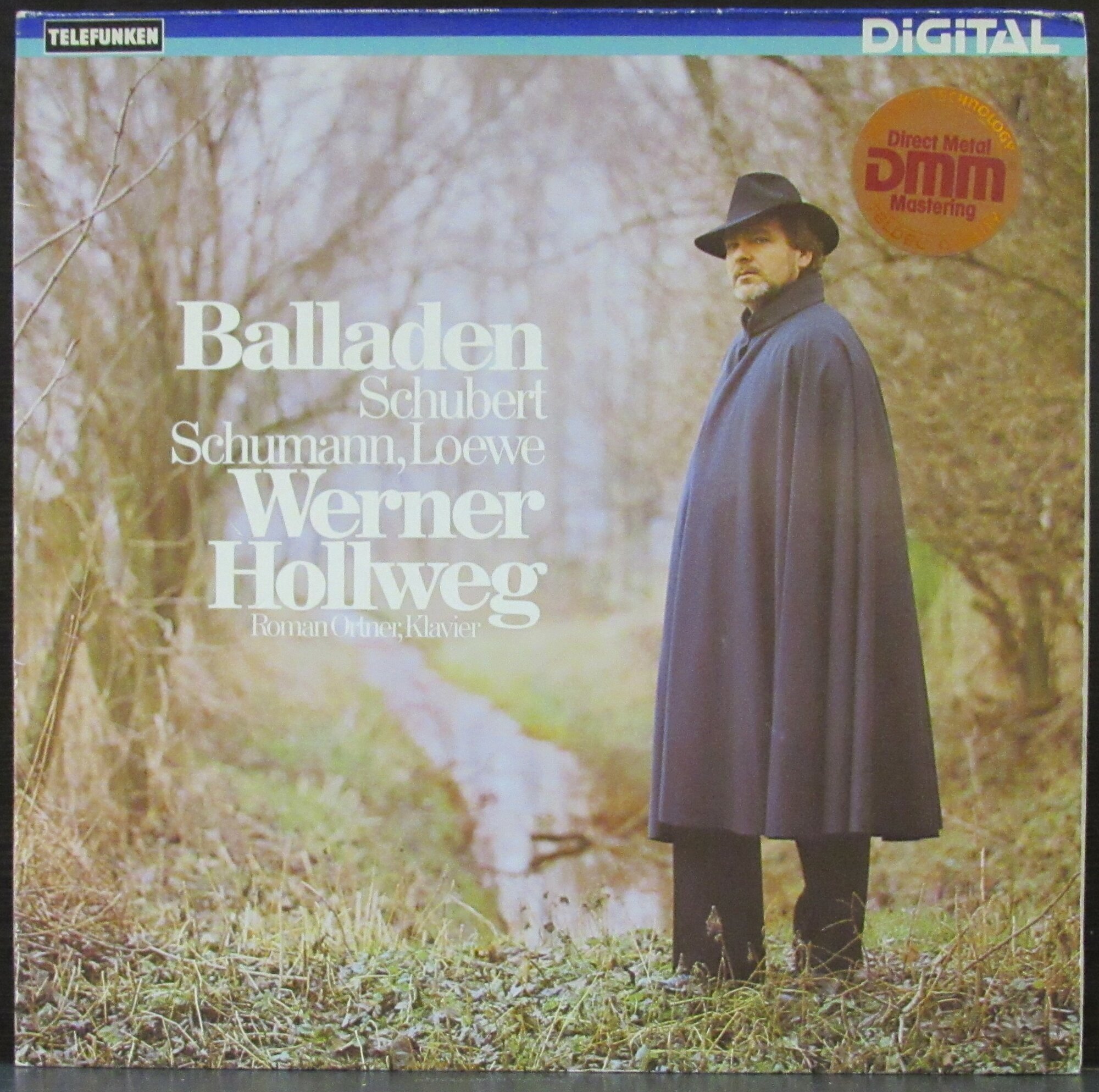 Hollweg Werner "Виниловая пластинка Hollweg Werner Balladen Schubert Schumann Loewe"